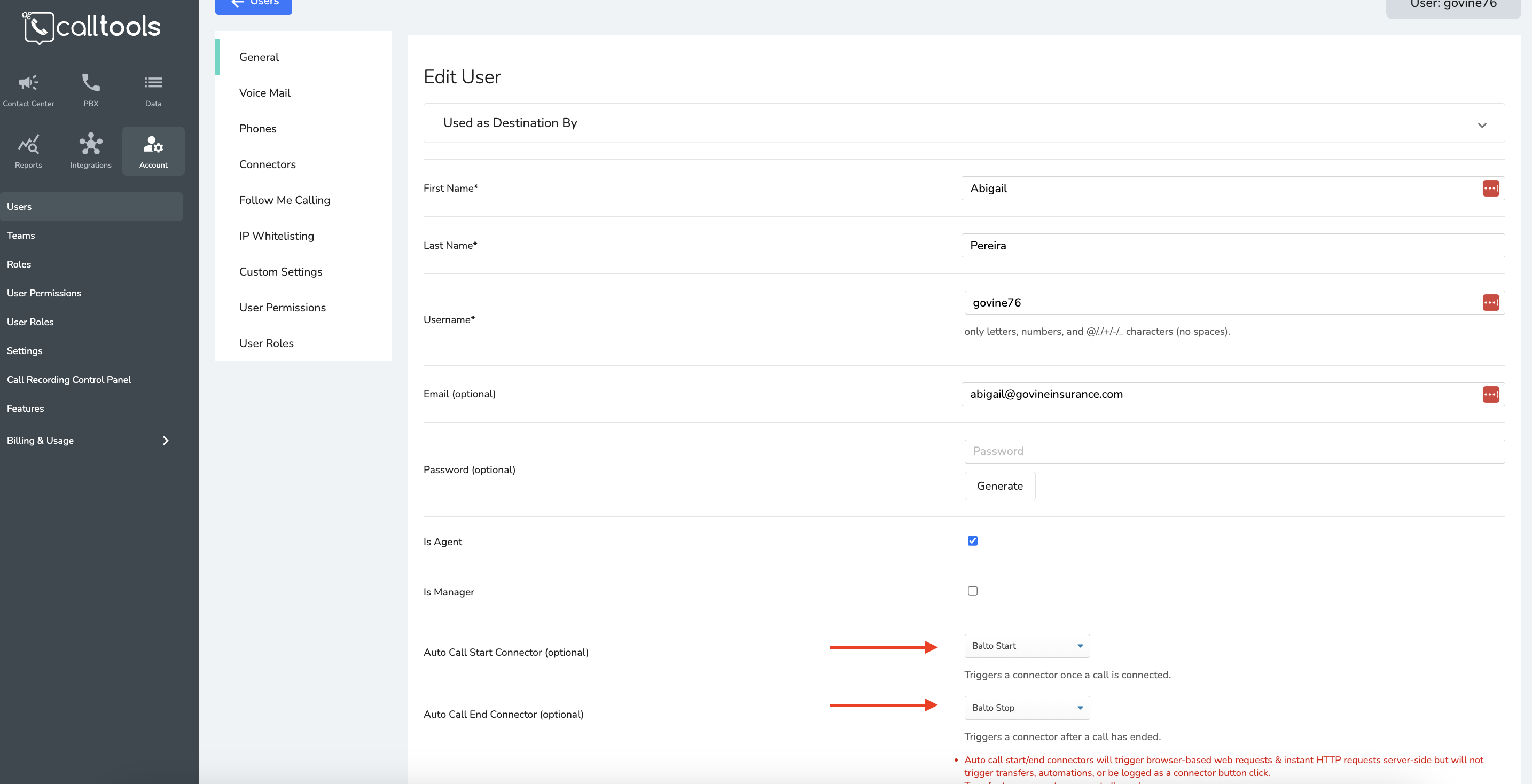 Balto Platform Integration – CallTools